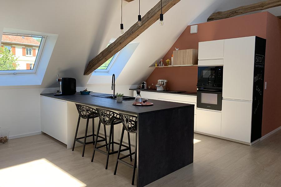 Témoignage Client Découvrez La Cuisine Sous Pente De Jérôme Et Caroline